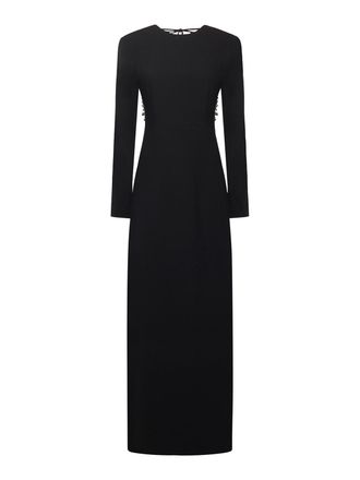 Rotate Robe Au Genou - Noir