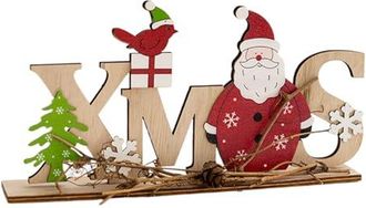 Generico D&eacute;corations de No&euml;l pour la table, pi&egrave;ce ma&icirc;tresse avec P&egrave;re No&euml;l et bonhomme de neige | D&eacute;coration de No&euml;l | pour cuisine, chambre &agrave; coucher, vacance