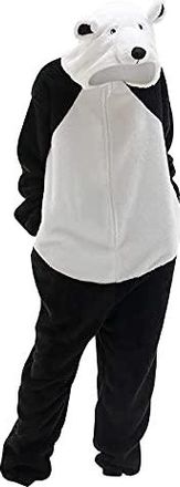 Generic Combinaison animal pour adulte | Onesies en polaire pour homme - Combinaison de nuit - Grenouill&egrave;re &agrave; capuche avec oreilles - Pyjama tout-en-un confor