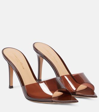 Gianvito Rossi Pantoletten Elle 85 mit Lackleder