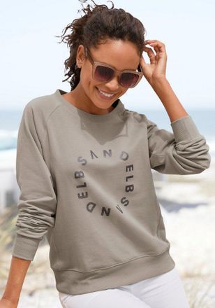 Elbsand Sweatshirt Zaara mit Frontprint, Rundhalsausschnitt, Printpullover, casual-sportlich