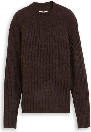 Tom Tailor Rundhalspullover Pullover aus Rippstrick Nachhaltiger Materialmix mit recycelten Fasern