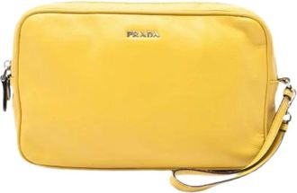 Prada Sac pochette vintage doccasion - Femme - Pre-owned - Jaune - Taille: ONE Size