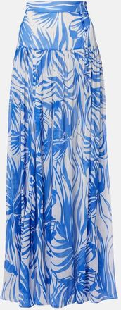 Alexandra Miro Bedruckter High-Rise-Maxirock Jaimee