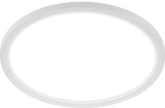 Briloner LED Deckenlampe Bad mit indirektem Licht, flach, neutralweiße Lichtfarbe, Deckenleuchte, LED Panel, Badlampe, Badezimmerlampe, Küchenlampe, Feuchtraum