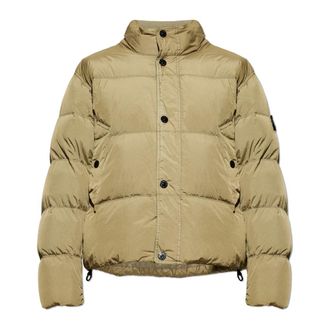 Stone Island Homme, Vestes, Beige, Taille: M Doudoune &agrave; Col Montant