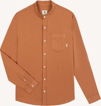 Faguo Chemise en lin brique clair - CHIAVARI