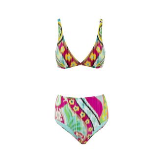 Etro Hoher Bund Multicolor Bikini Set - - Swimwear - Damen - Mehrfarbig - XS