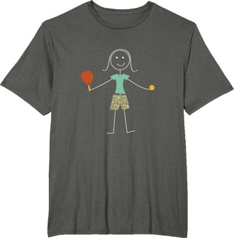 Whyitsme Design Lustige Frauen Padel Tennis M&auml;dchen Padel Spieler T-Shirt
