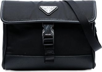 Prada Hobo Bags - Re-Nylon and Saffiano Smartphone Case - Gr. unisize - in Schwarz - für Damen