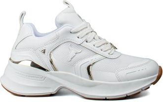 Windsor Smith Knockout, Chaussures Compensées Running Mode Mode, White Rosegold, 37 EU