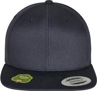 Flexfit Unisex-Adult Organic Cotton Snapback Baseball Cap, darknavy, one Size