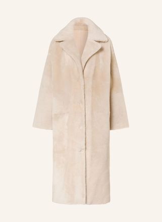 Mrs & Hugs Mrs & Hugs Ledermantel beige