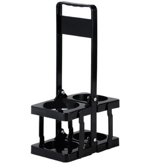 Generic Tragbarer Bierdosenhalter, tragbarer Flaschenhalter - tragbarer faltbarer Bierkorb,Whisky-Bierflaschenhalter für 2 Flaschen, Dosenhalter für Wein und 