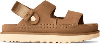 UGG Ugg, Femme, Chaussures, Brun, Taille: 38 EU Sandales Goldenstar Glide Chestnut