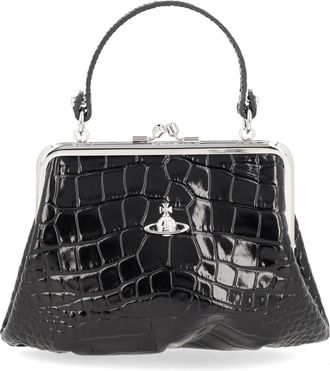 Vivienne Westwood Womens Handbag Granny Frame Black Handbags Hand Bags