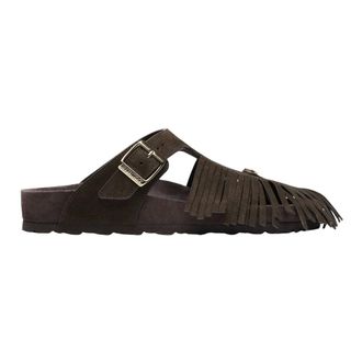 Birkenstock Gizeh Long Fringes Regular Fit - Femme - Chaussures - Brun - Taille: 39 EU