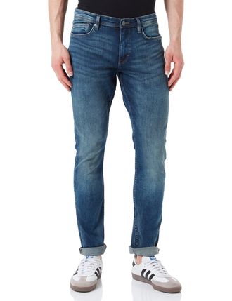 s.Oliver Herren 130.10.202.26.180.2109570 Pants, Dark Blue Stretche, 29W 30L EU