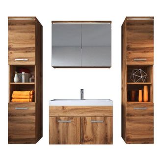 Badplaats Badplaats - Set de meuble de salle de bain Paso xl 80 cm - Chene