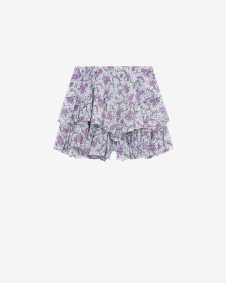 Isabel Marant Short Jocadia - Femme - &Eacute;cru-lilas - Taille38 - Marant &Eacute;toile