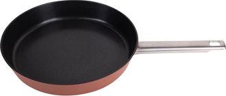 San Ignacio Agros - 28 cm Pfanne - Hergestellt in geschmiedetem Aluminium -Innenraum Whitford Quantanium -Schwarze Beschichtung -Au&szlig;enseiter in Terrakotta -Farbe 