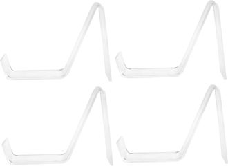 Valiclud 2 Paare Transparenter High Heels Schuhständer Schuhhalter mit Elegantem Gebogenem Design Leichter Tragbarer Aufbewahrungsständer zur Stilvollen Präsen