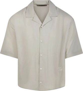 Ami Homme, Chemises, Blanc, Taille: XL Short Sleeve Boxy Shirt