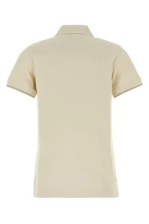 Moncler Womens Polo Beige Cotton