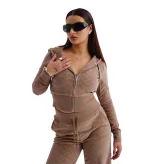 Juicy Couture Damen, Sweatshirts & Hoodies, Grau, SGr&ouml;&szlig;e