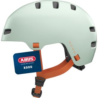 ABUS Fahrradhelm XOXO - Cityhelm im Skater-Look - Helm f&uuml;r Skateboard, Fahrrad, Scooter - mit optimiertem Kinnpolster - f&uuml;r Jugendliche und Erwachsene - Gr