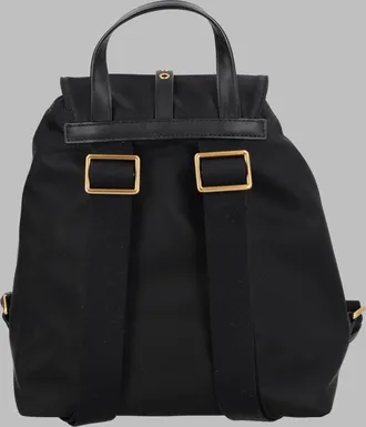 Pinko Womens Backpack Black Nylon Backpacks