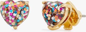Kate Spade New York Kate Spade My Love Glitter Heart Ohrstecker f&uuml;r Frauen in Mehrfarbig Glitzernd | Zirkonia