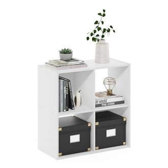 Furinno Pelli Armoire de Rangement Cubique, 2x2, Blanc