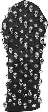 CHICIRIS Golfschl&auml;ger-Schl&auml;gerh&uuml;lle, PU-wasserdichte Totenkopf-Putter-Abdeckung, Sicherer Sitz f&uuml;r H&ouml;lzer, Driver und Hybrids (Mittel: Ca. 17,6 x 16,2 x 10 cm 