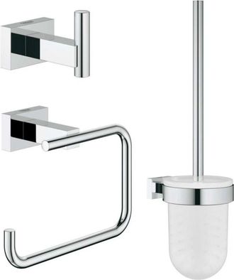 GROHE Essentials Cube - WC-Accessoires-Set, verchromt 40757001 - Grohe