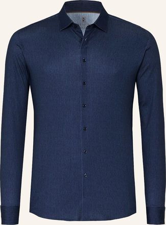 DeSoto Desoto Jerseyhemd Slim Fit blau