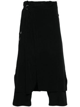 Yohji Yamamoto U-Standard Wrap Hose - Schwarz