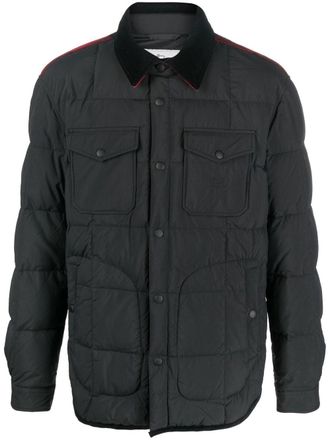 Woolrich Gesteppte Jacke mit Druckkn&ouml;pfen - Schwarz