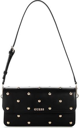 Guess Sadie Sac à bandoulière à rabat, noir, One Size, Sadie Sac à bandoulière à rabat