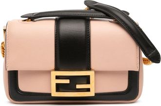 Fendi Hobo Bags - Mini Bicolor Nappa Apolo Chain Baguette Shoulder B - Gr. unisize - in Gold - für Damen