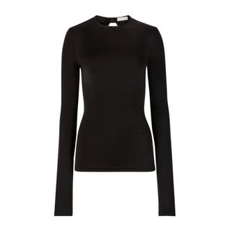 Nina Ricci Femme, Tops, Noir, Taille: 46 FR Top Dos Nu En Jersey