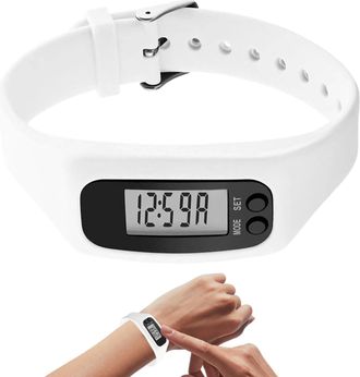 Generic Leichte Schrittz&auml;hleruhr Mit LCD-Bildschirm | Schritt- Und Kalorienz&auml;hler Auf Gro&szlig;bildschirm | Perfekt Zum Pendeln, Pendeln, Wochenendwanderungen, Jog