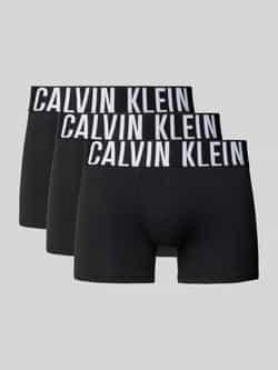 Calvin Klein Underwear Trunks mit Label-Bund im 3er-Pack