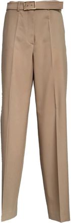 Sportmax Femme, Pantalons, Beige, Taille: 34 FR Pantalon slim