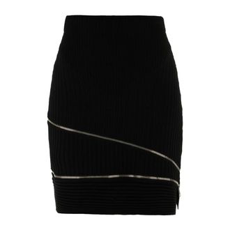 ADĀMO Andrea Adamo Femme, Jupes, Noir, Taille: 38 FR Jupe crayon en maille c&ocirc;tel&eacute;e