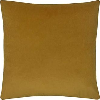 furn. Paoletti Sunningdale Feder gefülltes Kissen, Polyester, Safran, 50 x 50 cm