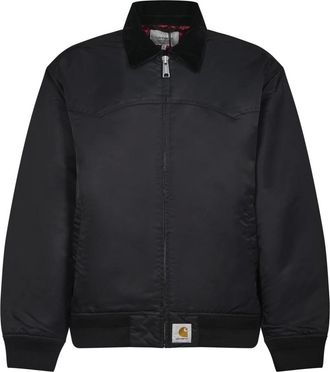 Carhartt Work in Progress Homme, Vestes, Noir, Taille: L Veste Alumni Santa Fe