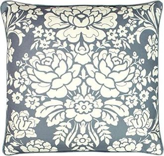 Riva Paoletti Melrose Kissenbezug, Polyester, Slate Blue, 50 x 50cm