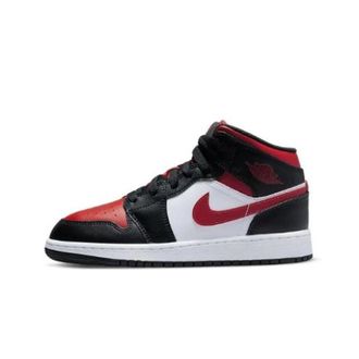 Nike Jordan Mid White Black Red Sneakers - - Sport - Herren - Mehrfarbig - 40 EU