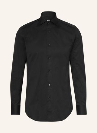 HUGO BOSS Hemd Hank Comfort Fit schwarz